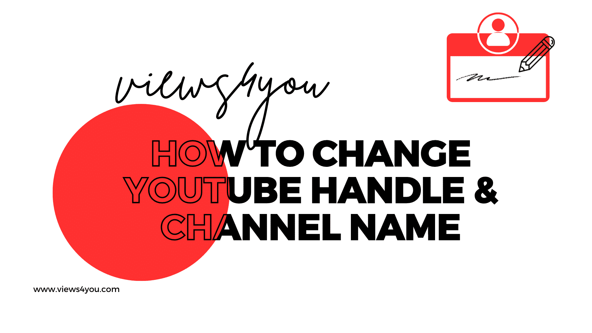 How to Change YouTube Handle & Channel Name (2024)